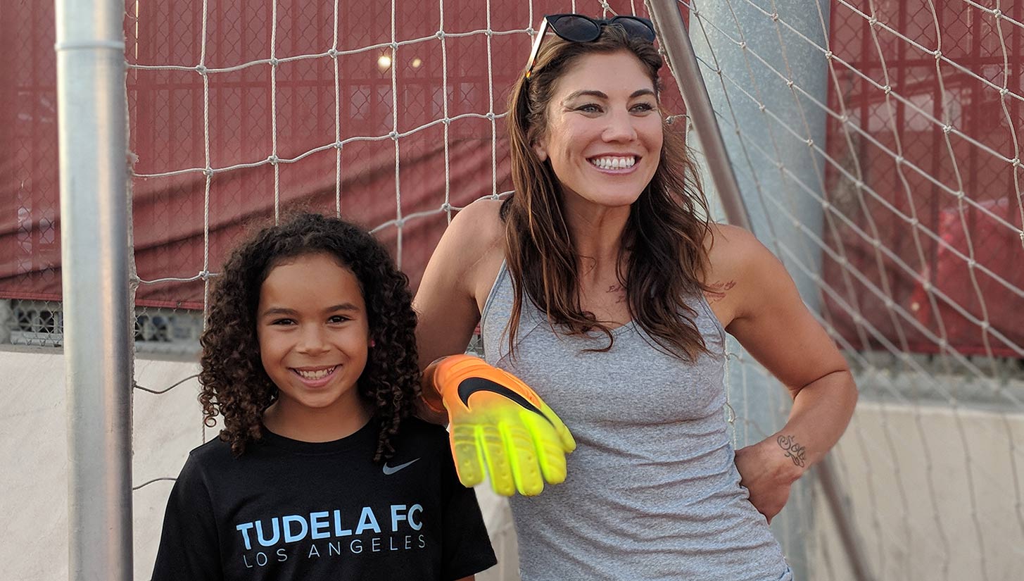 Hope Solo Teams Up With the Girls of Tudela FC LA to Forever Change the ...